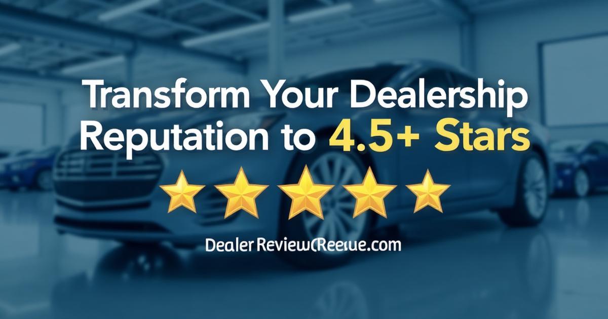 DealerReviewRescue.com - Professional Automotive Reputation Management